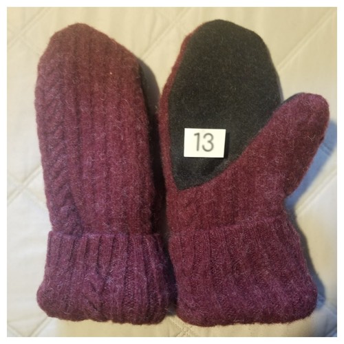 Upcycled Wool Mittens - Size XL no. 13 | eBay