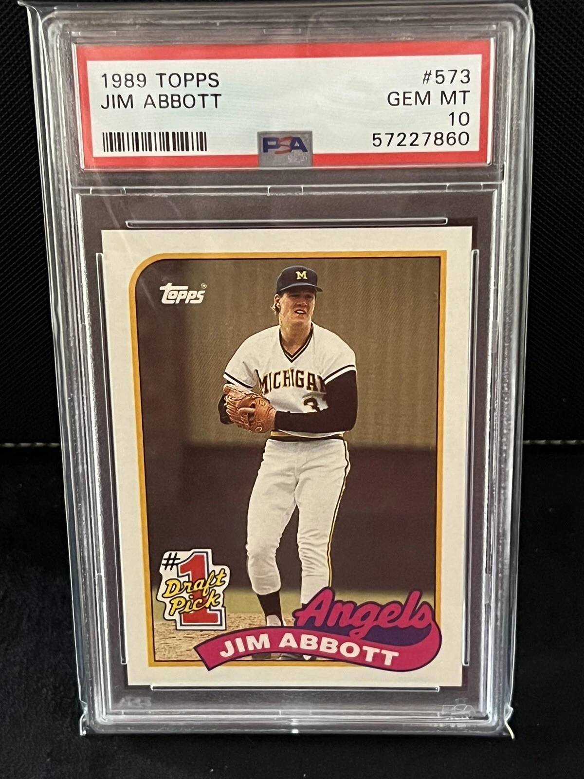 Jim Abbott 1989 Topps #573 Base Price Guide - Sports Card Investor