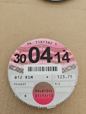 Original Tax Disc for sale | eBay