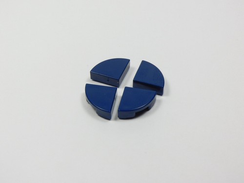 LEGO Lot of 4 Dark Blue Round 1x1 Corner Smooth Tiles Plates D3 | eBay