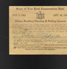 Vintage Hunting Licenses for sale | eBay