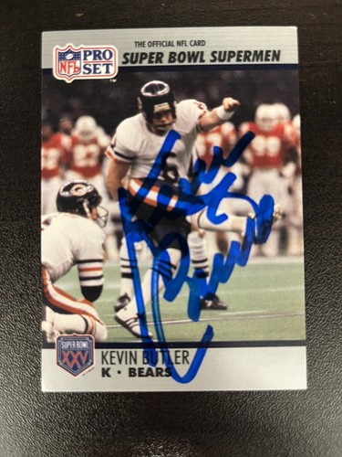 Kevin Butler Chicago Bears Autographed Signed Card Pro Set Supermen | eBay