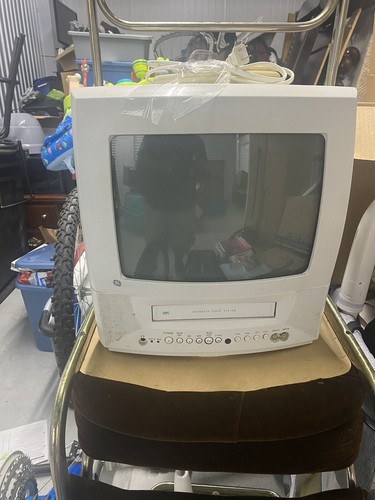 General Electric 13TVR62 TV VCR VHS CRT Combo Player Recorder Retro ...