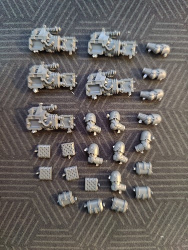 40k 30k space marine heavy flamer x5 heavy weapons upgrade bits | eBay