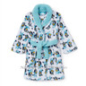 Toddler Boys Plush Blue Gamer Hoodie Bath Robe & Pajamas Sleep Set | eBay