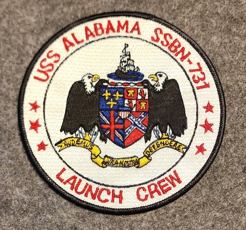 USS Alabama SSBN-731 Launch Crew 5” Submarine Cruise Patch – Cloth Back ...