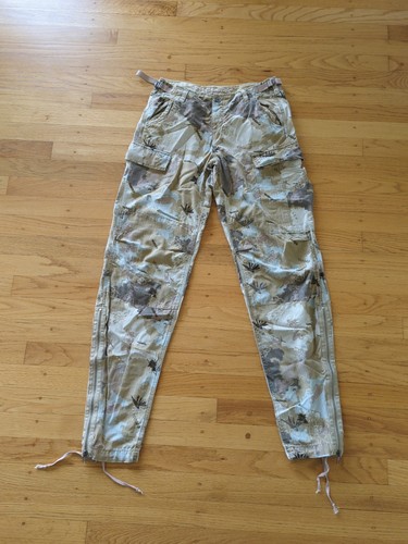 DA-NANG Pants Womens XS Camo Cargo Embroidered Ankle Zip Ripstop ...
