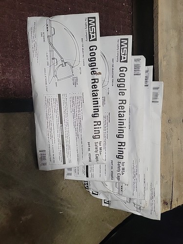 Group Of 5 MSA Goggle Retaining Ring 459458 For Hard Hat NEW SEALED | eBay