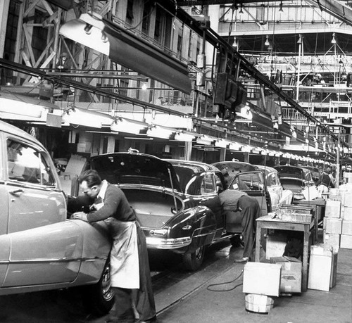 Buick Assembly Line Finish Dept 1948 8 x 8 Photograph | eBay