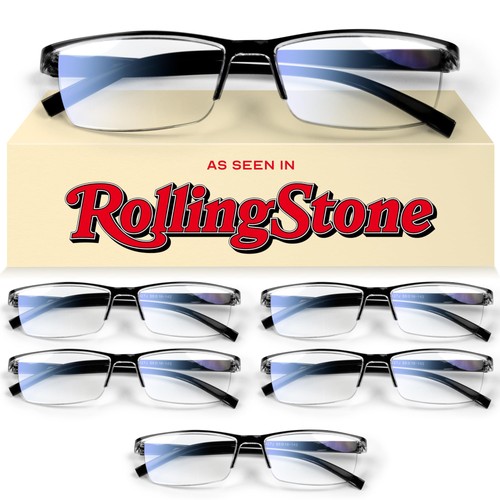 Gaoye 6 pack 1.75 Executive Style Reading Glasses Men - Durable Readers ...