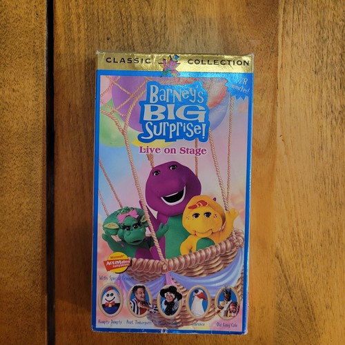 Vtg Barney's Big Surprise Live On Stage Video Tape Sing Along VHS ...