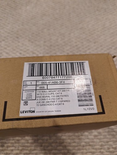 Leviton 41AB6-3F4 110 Block For Telephony | eBay