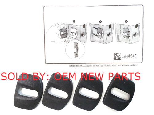 2013-2022 GM OEM Door Lock Striker Cover 13574802 Pack of 4 22934643 | eBay