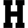 Varsity College Lettering - Letter H - Car Tablet Vinyl Decal | eBay