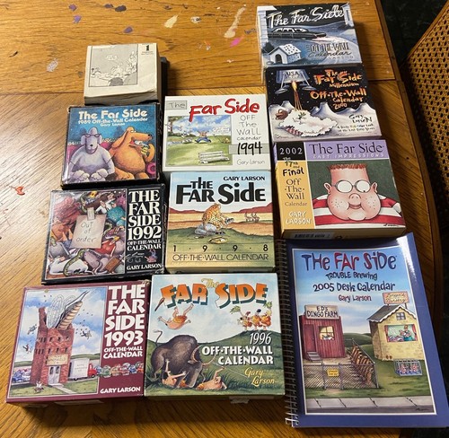 Bundle of 11 Far Side Gallery Off the Wall Calendars by Gary Larson ...