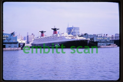 Original Slide, French Line Ocean Liner SS France at New York, 1963 | eBay