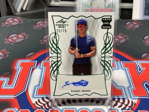 2021 Leaf Trinity Autographs Green Samuel Munoz Rookie Auto /75 | eBay