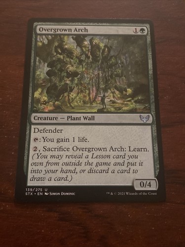 Overgrown Arch Strixhaven School of Mages 139/275 MTG Magic B9420* | eBay