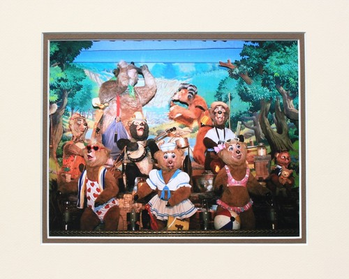 DISNEYLAND COUNTRY BEAR JAMBOREE DOUBLE MATTED PHOTO-RARE AND BEAUTIFUL ...