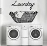 LAUNDRY MAKES ME A BASKET CASE STICKER WALL DECAL LETTERING LAUNDRY ...
