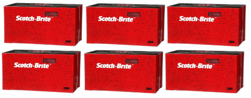 3M Scotch Brite 64659 Scuff Pads Very Fine Maroon Hand Sanding Pads (6 ...