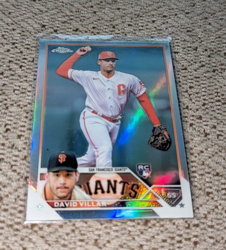 2023 DAVID VILLAR TOPPS CHROME REFRACTOR RC (GIANTS) | eBay