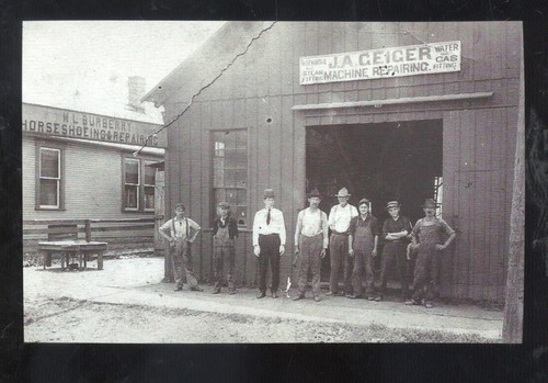 REAL PHOTO LOGAN OHIO GEIGER STORE OPSTCARD COPY DOWNTOWN | eBay
