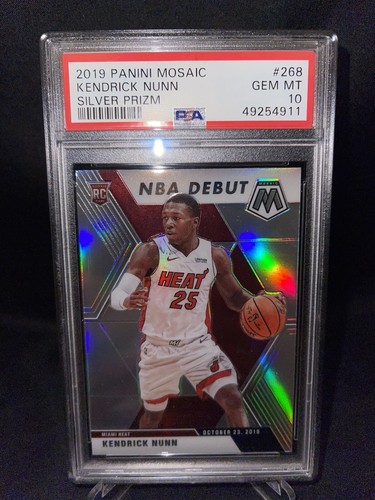 Mosaic 2019-20 NBA Heat Kendrick Nunn Silver Prizm Rookie Card *GEM ...