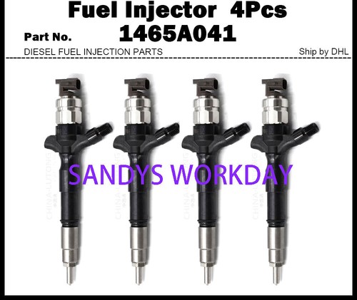 for Mitsubishi 4Pcs Fuel Injector 1465A041 Pajero Montero Sport Triton ...