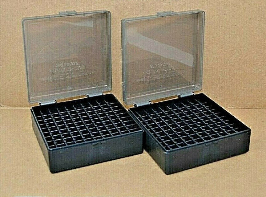 38 / 357 PLASTIC STORAGE AMMO BOXES (BLUE / BLACK) BERRY'S MFG BUY 3 ...
