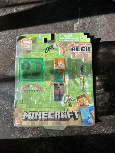 Minecraft Overworld Alex Fully Articulated Series 3 New Sealed Box (50 ...