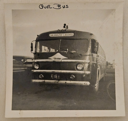 AAGPBL Original Vintage 1950s Photo of the Kalamazoo Lassies Team Bus ...