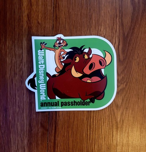 2024 Walt Disney World WDW Timon & Pumba Annual Passholder Magnet AP ...