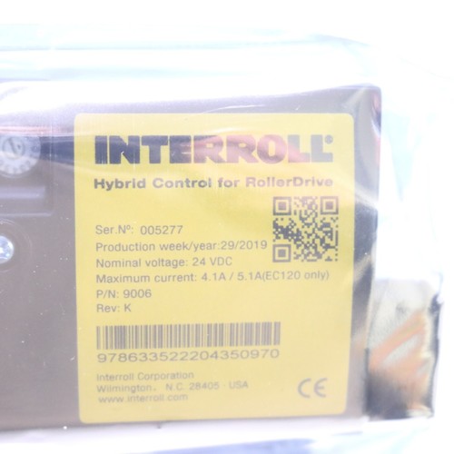 Interroll 9006 Hybrid Control for Roller Drive Rev.d U10 for sale ...