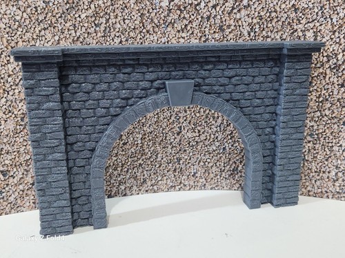 OO Gauge Tunnel Double Track Stone Portal Model Railway Train Layout 1: ...