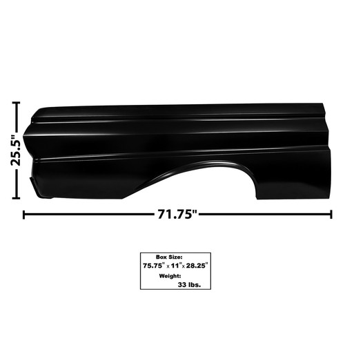 1964~1965 Falcon Quarter Panel Right Passenger Side EDP Steel Coupe ...
