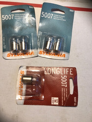 *NEW* SYLVANIA 5007 / 5007 LL Card of 5 Light Bulbs Lot NOS | eBay