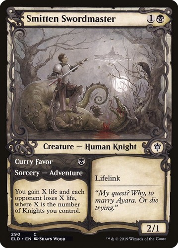 MTG Magic the Gathering Smitten Swordmaster (290/533) Throne of ...