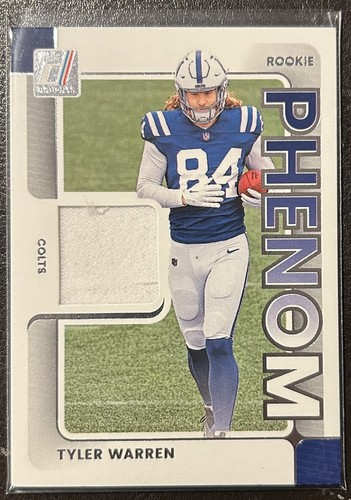 2025 Panini Donruss - Rookie Phenom Jerseys Tyler Warren #RPJ-TWN (MEM ...