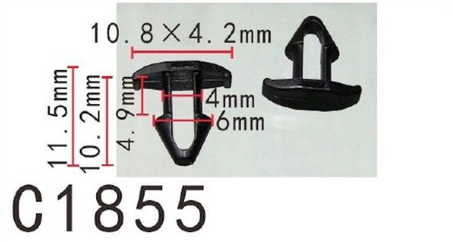 100pcs Fit Toyota Lexus Scion Front Bumper Grille Hood Seal Clips 53145 ...