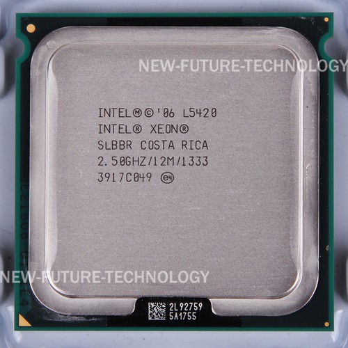 Lot of 2 Intel Xeon L5420 Processor 2.5 GHz SLBBR 12MB 1333MHz LGA771 ...