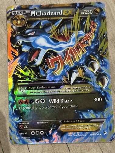 Pokémon TCG Mega-Charizard-EX Flashfire 108 Holo Secret Rare | eBay