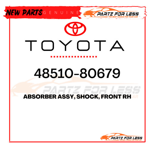 48510-80679 TOYOTA GENUINE ABSORBER ASSY, SHOCK, FRONT RH 4851080679 ...