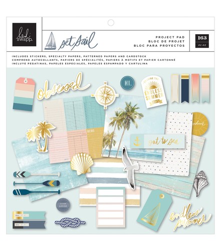 Heidi Swapp Set Sail Project Pad 12"X12"-163 Pieces - 34021040 | eBay