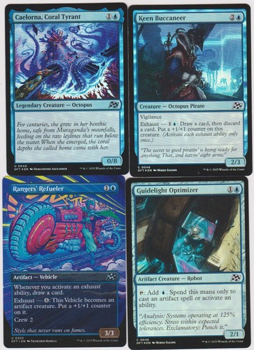 AETHERDRIFT BLUE-GREEN DECK-40 CARDS MTG MAGIC N-MINT UNPLAYED FOILS ...