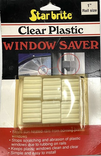 Star Brite Clear Plastic Window Saver 1” Rail Size Boats Yachts RV | eBay