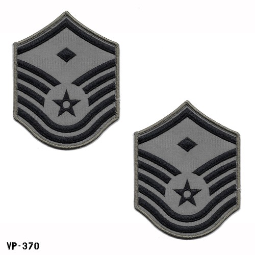 PAIR USAF BDG ABU Master Sergeant Diamond Patches Small MSGT E7 ...
