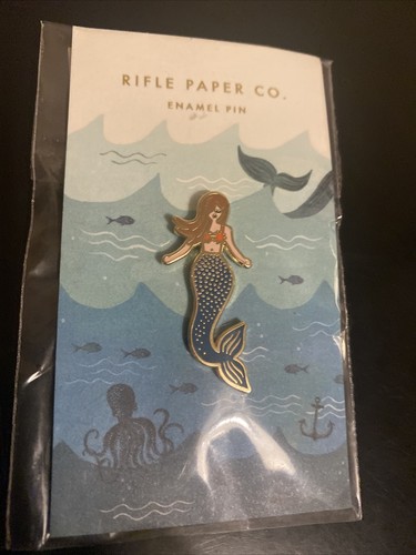 Rifle Paper Co Mermaid Enamel Lapel Pin New In Package | eBay