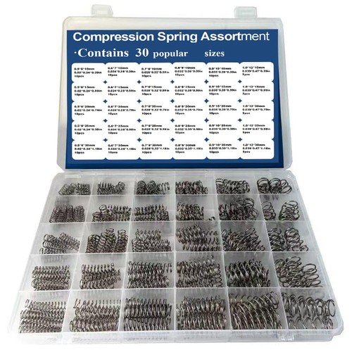 Compression springs assortment kit 30 sizes stainless steel mini diy ...