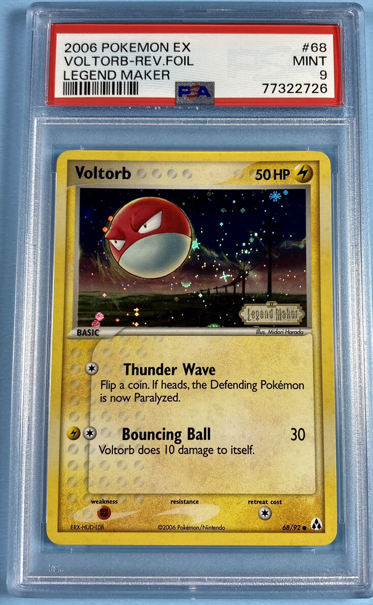 Voltorb 2006 EX: Legend Maker #68/92 Reverse Holo PSA 9 Price Guide ...